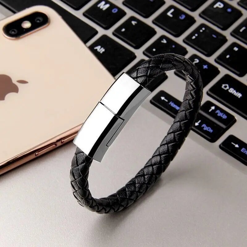 USB кабель Micro USB, черный, 22.5 см