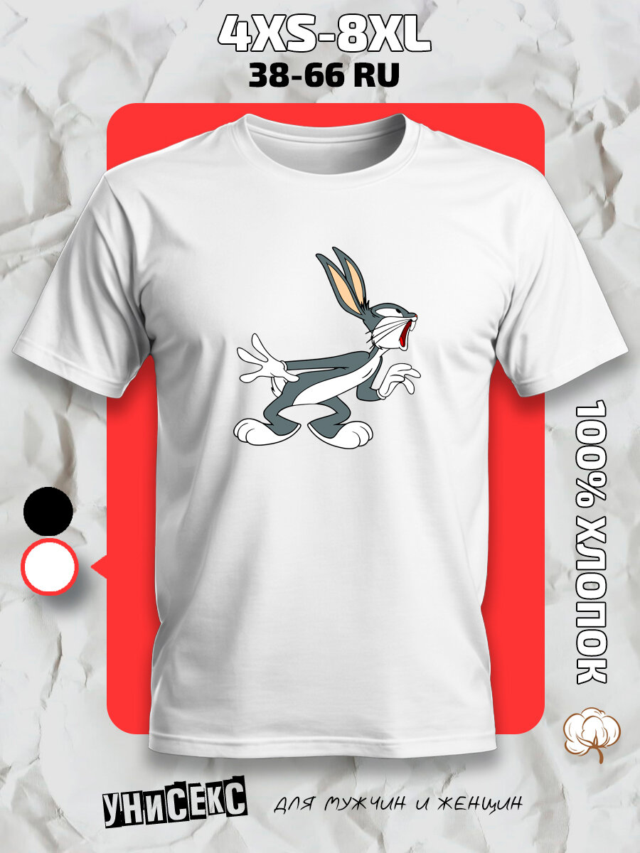 Футболка с принтом Багз банни bugs bunny