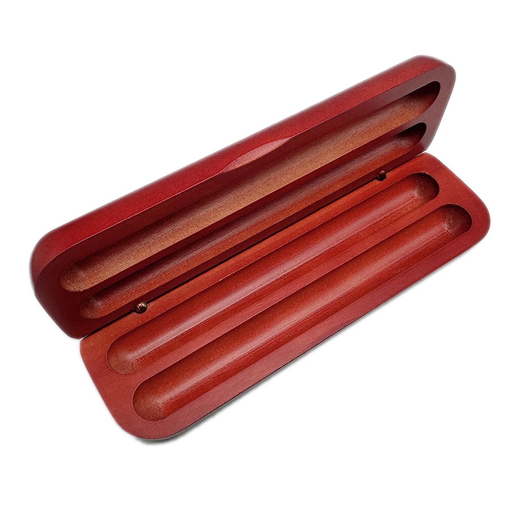 Деревянная Коробка для Перьевой Ручки с 1/2 Слотами, Футляр для Перьевой Ручки с Крышкой для Магазина или Дома