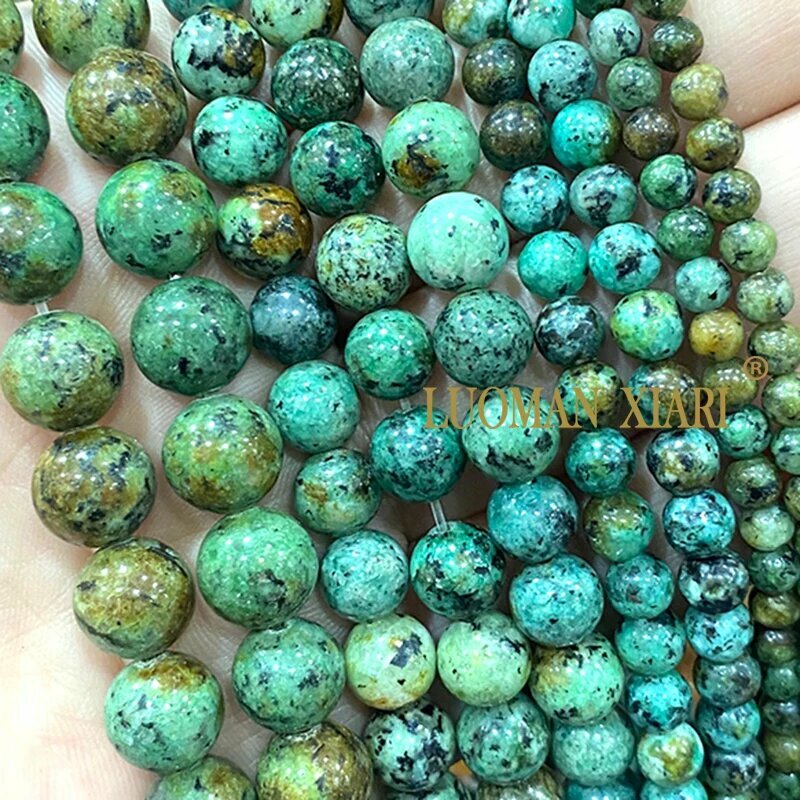 LUOMAN XIARI бусины из натурального камня бирюза 4 6 8 10 мм 4mm 88-90pcs