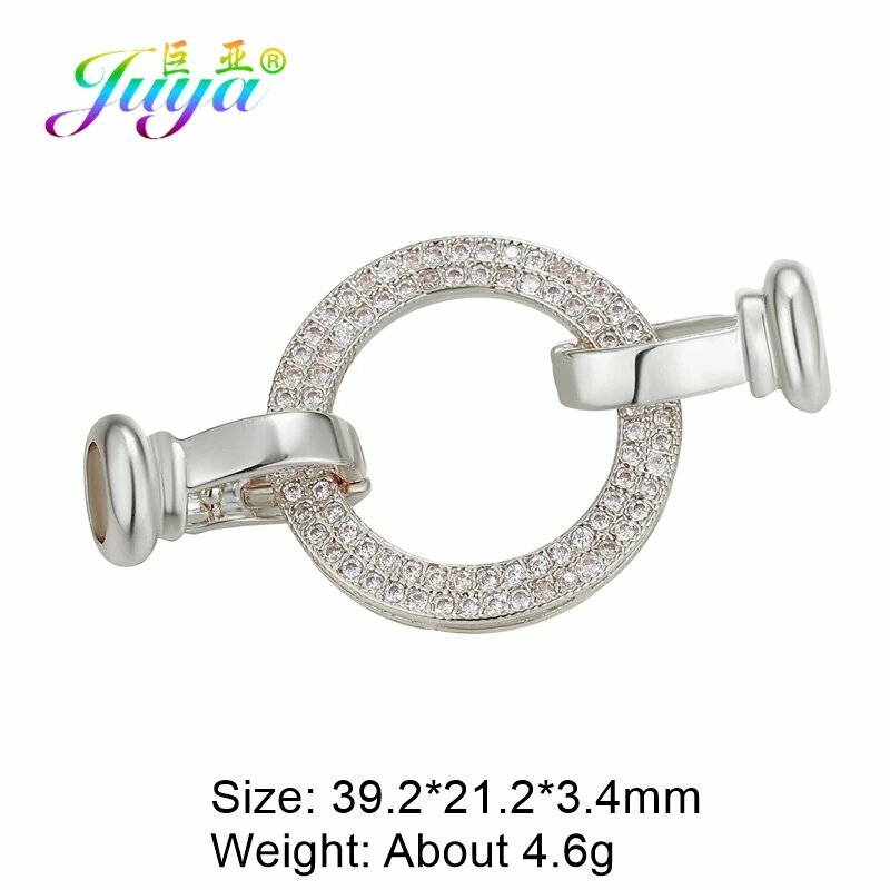 Juya серебряная застежка для подвесок, 39.2*21.2*3.4mm