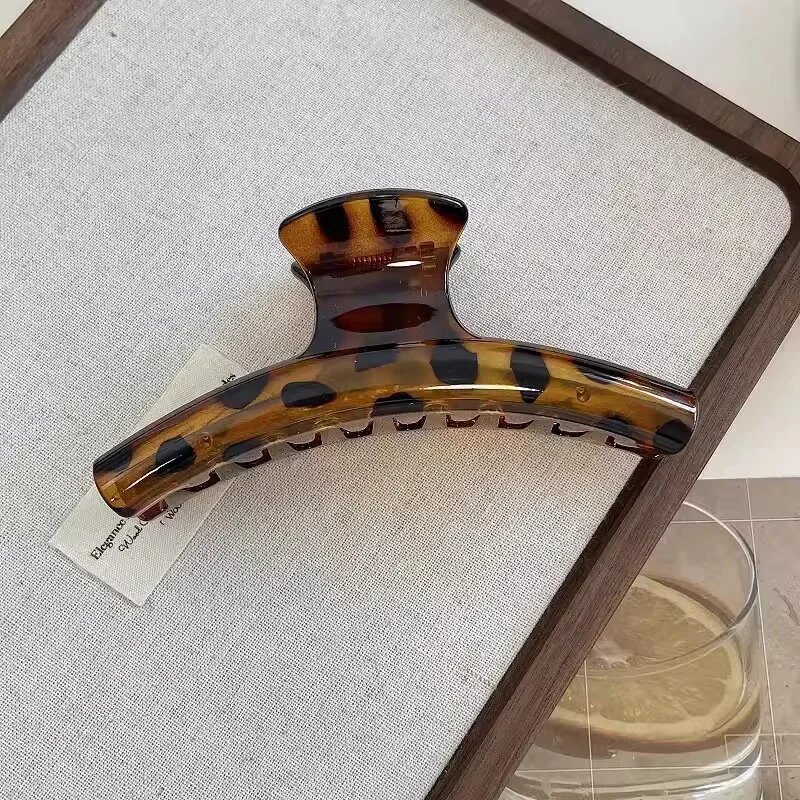 2024, новая мода, акриловые когти для волос, головные уборы с леопардовым принтом, большая заколка для волос, заколка в виде акулы для женщин, заколки, аксессуары для волос