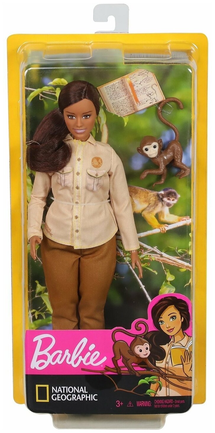 Кукла Barbie "Кем быть?" Защитница дикой природы, 29 см, GDM48