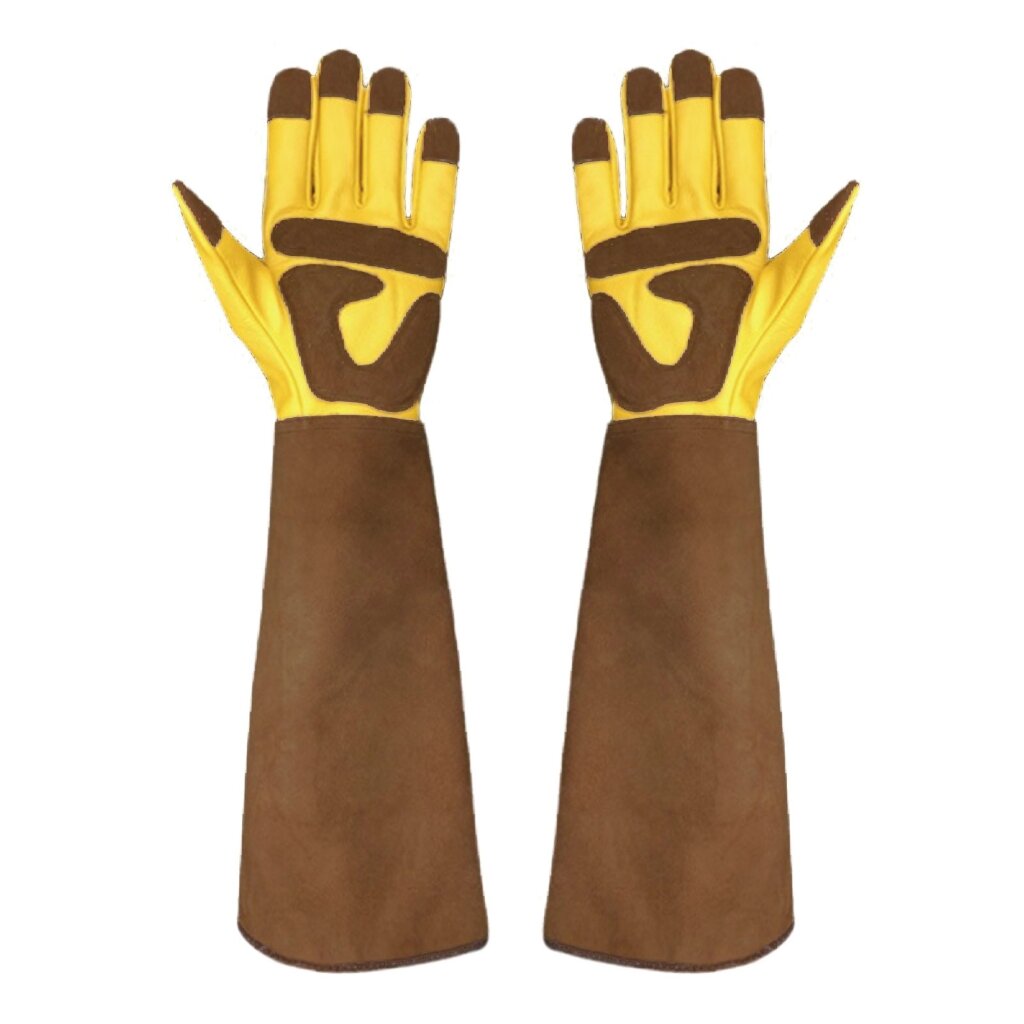 Садовые инструменты, Длинные кожаные перчатки для пчеловодства, устойчивые к износу, антиударные и защитные от жал, размер L, 1 пара