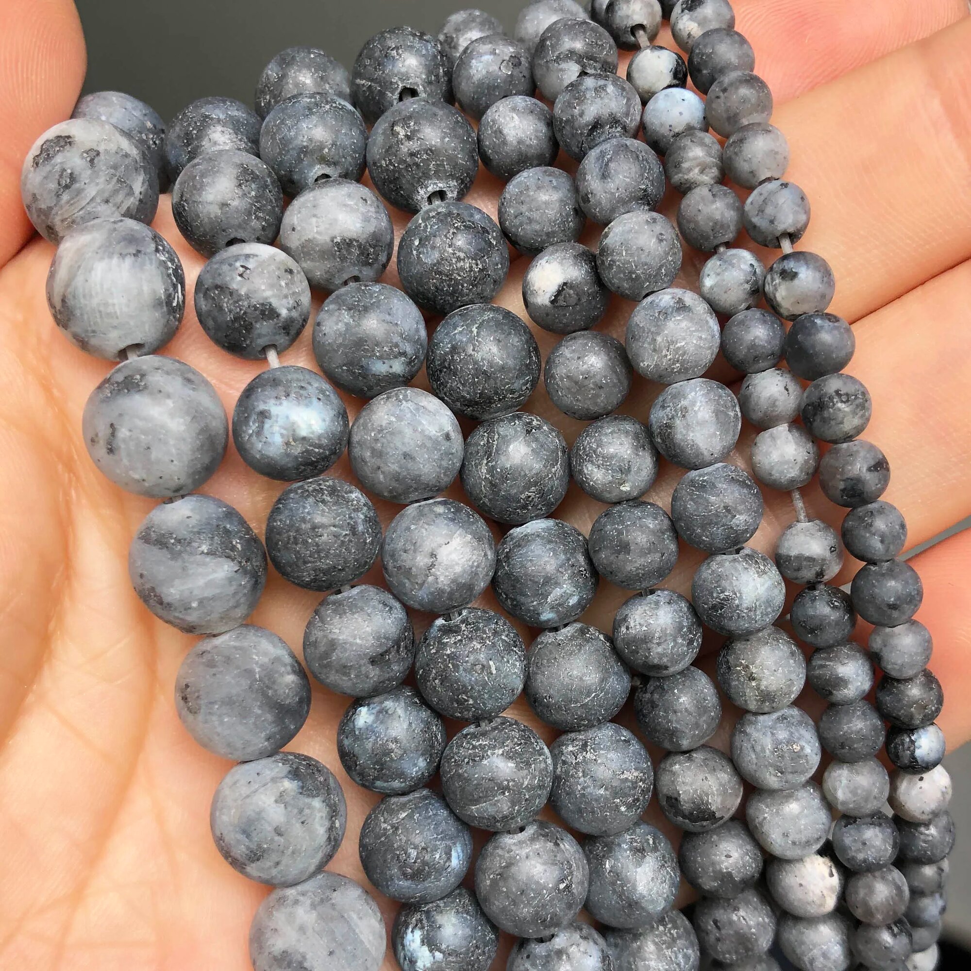 Бусины из камня xilitata лабрадорит, агат, Темно-синий, 6mm (approx 61pcs), Black Labradorite