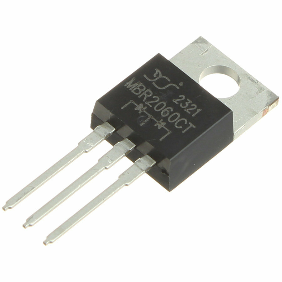 Диод Шоттки 20А (2x10A) 60В MBR2060CT TO-220AB YJ