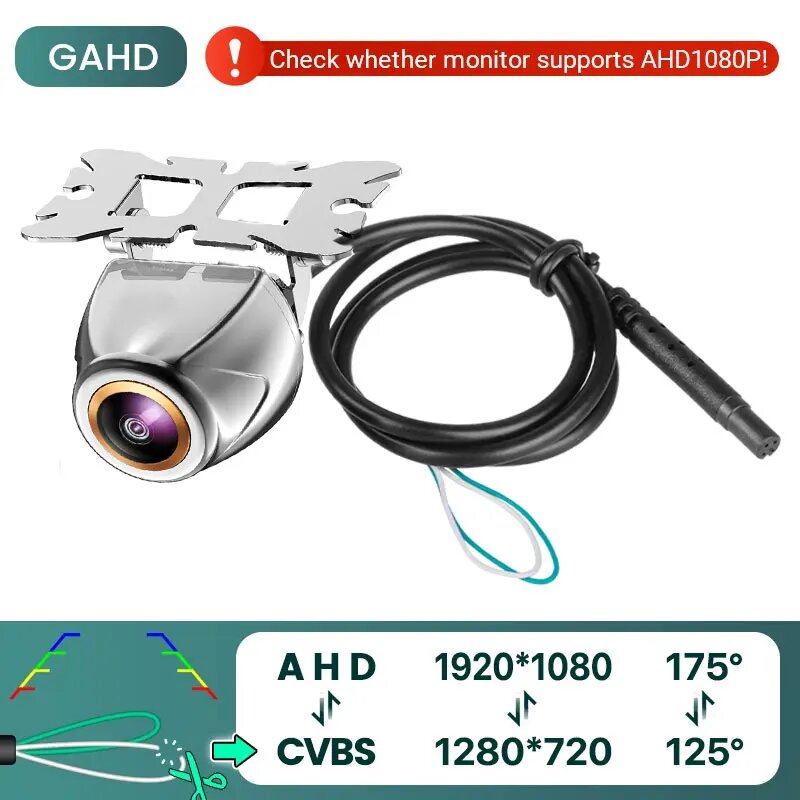Автомобильная камера заднего вида GAHD 1080P 175°