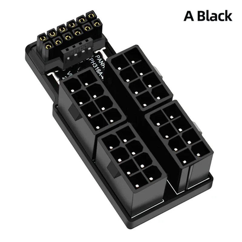 Адаптер питания ATX3.0 Trotwei Blue для RTX4090/RTX4080 A Black