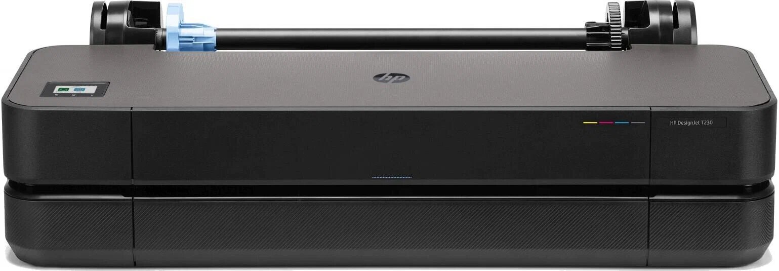 Широкоформатный принтер HP DesignJet T230, цветная печать, A1, 4 цвета, настольный, черный — фото 1