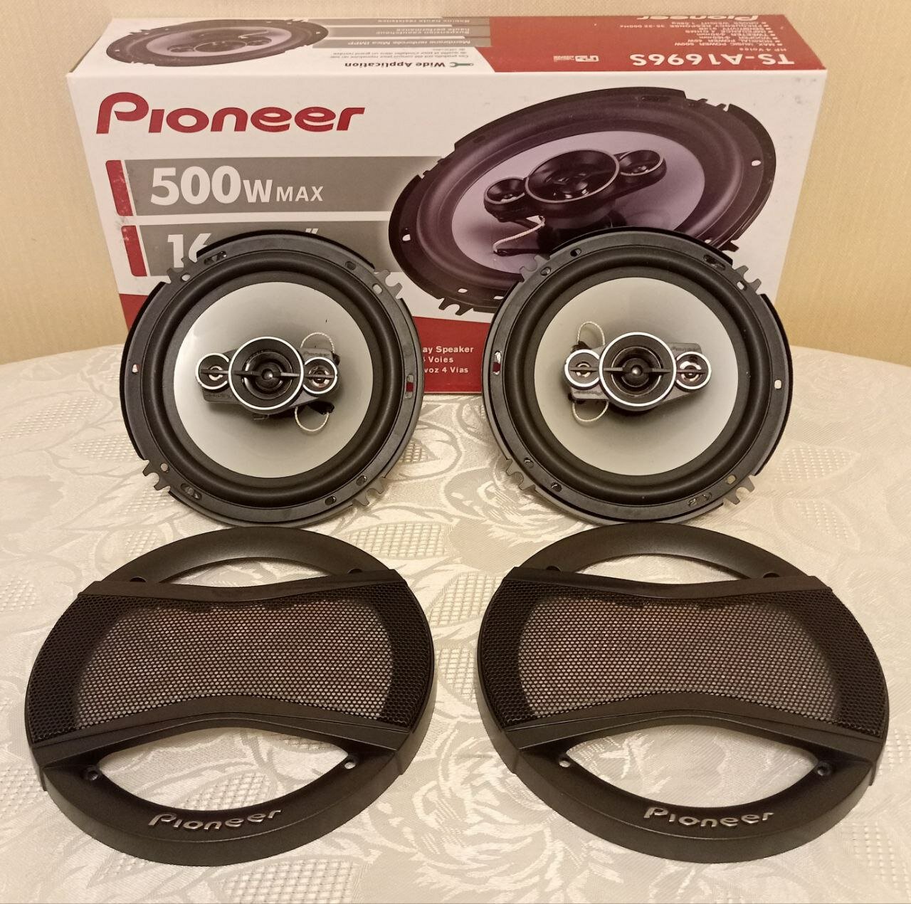 Автомобильные динамики Pioneer TS-A1696S - 500Вт,(16см) 6 дюймов, комплект 2 штуки