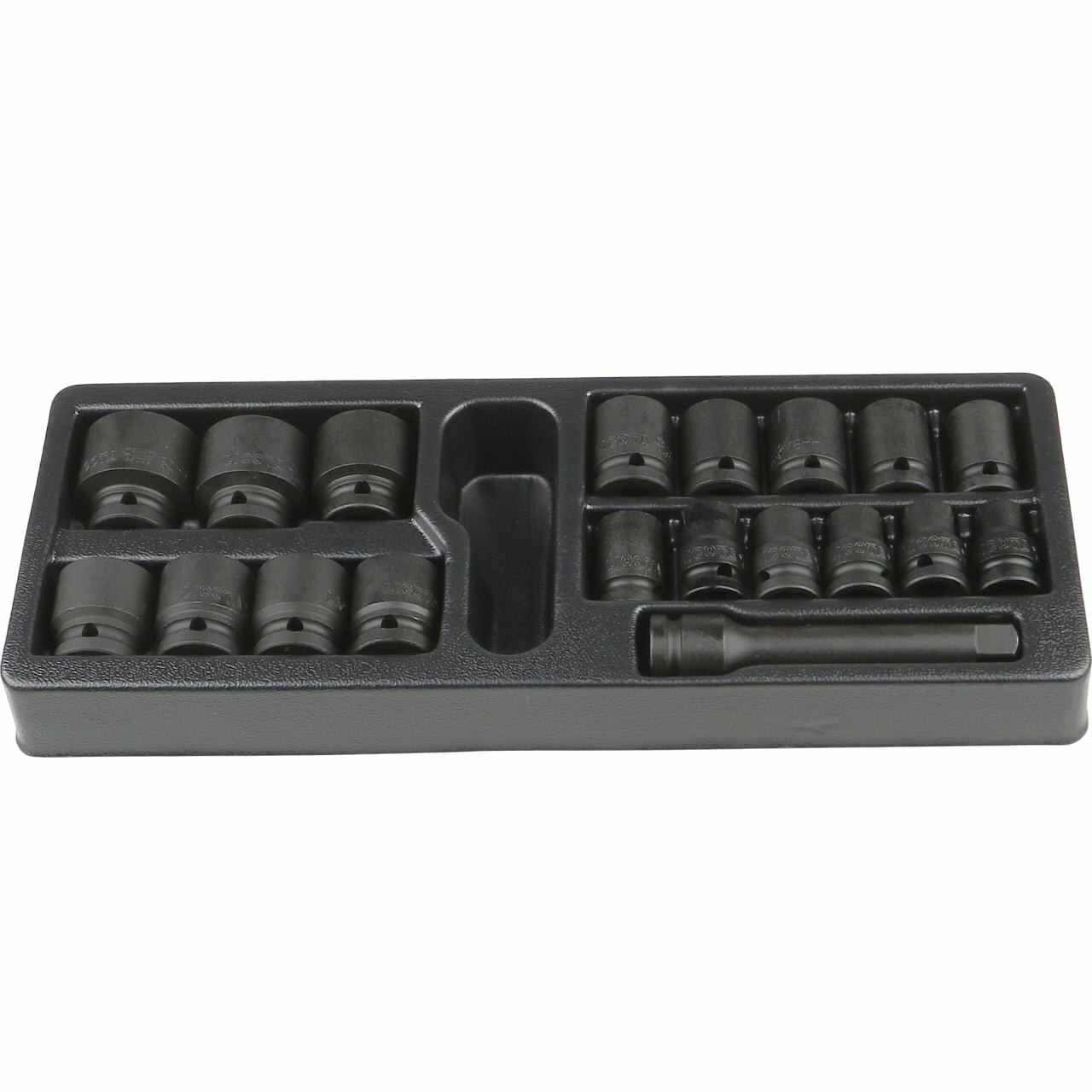 Licota ACK-384022 Набор ударных головок 1/2" 10-32 мм и удл. 19 пр. в ложементе