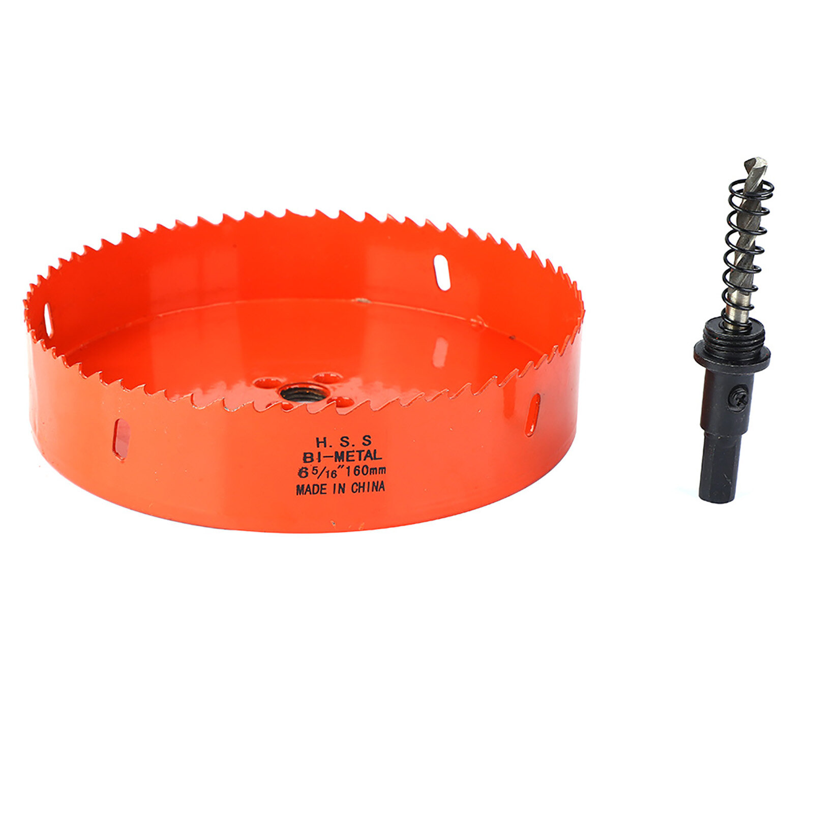 Биметаллическое сверло-коронка M42 160 мм для резки листового металла, дерева, пластика, прочное