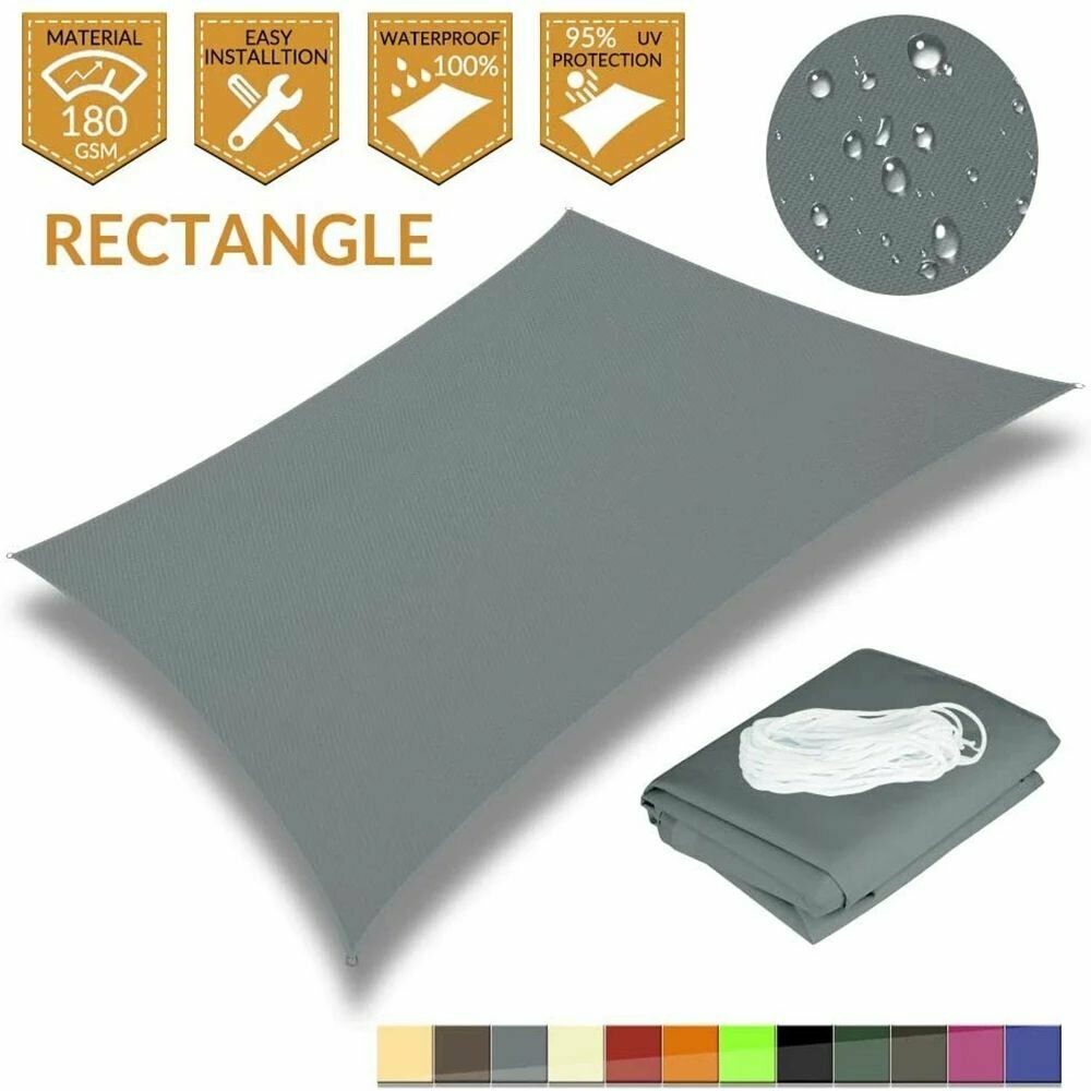 Тент парус / теневой навес от солнца, тент садовый пляжный