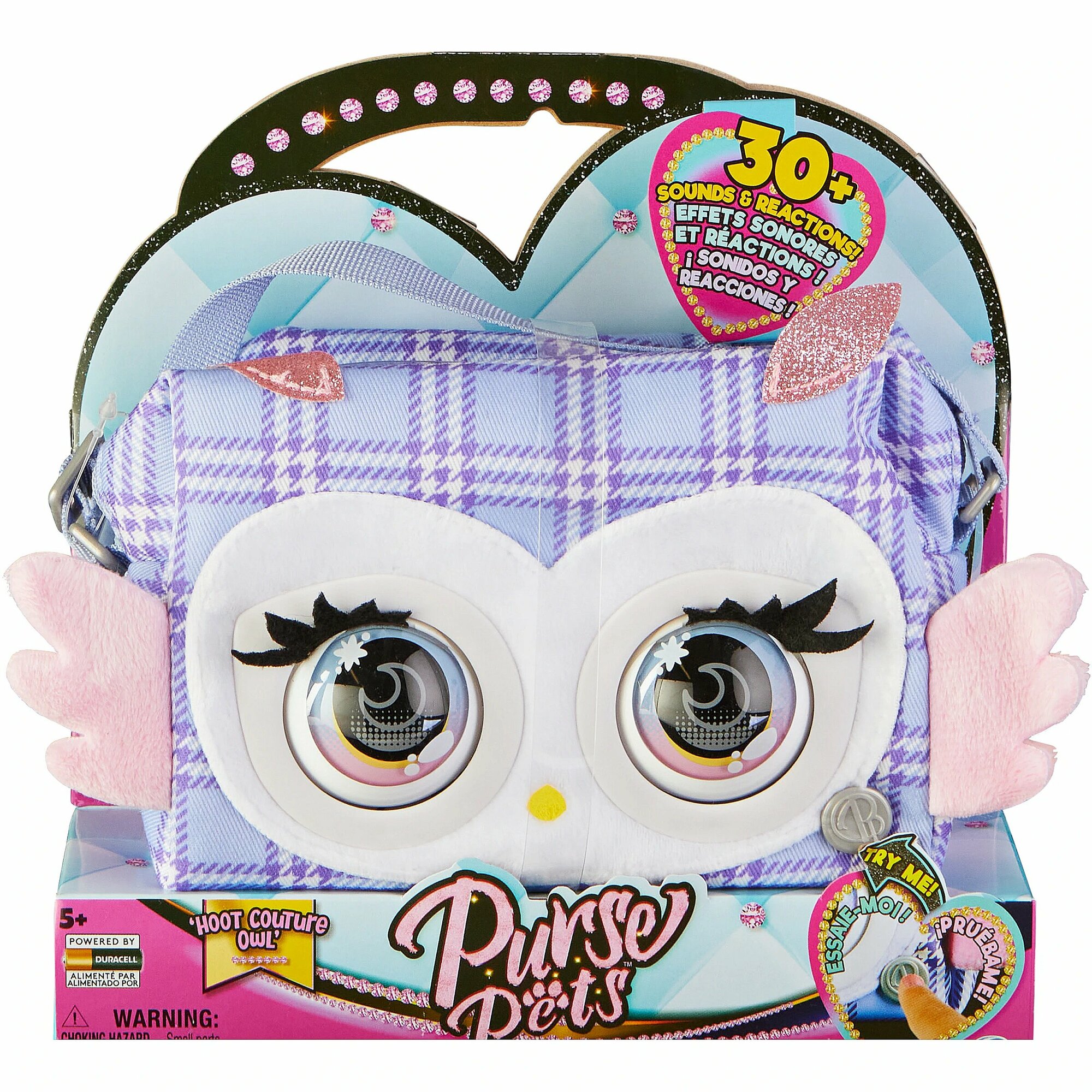 Spin Master Purse Pets Hoot Couture Owl Bag Toy / Детская Электронная Интерактивная Игрушка-рюкзак В Виде Животного
