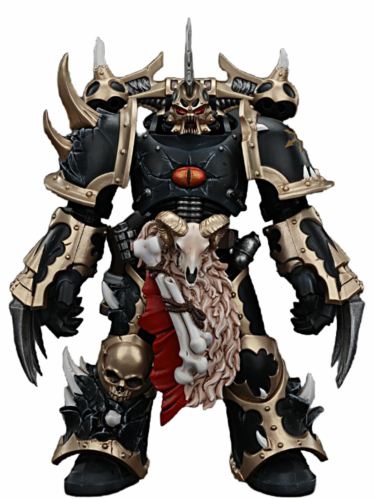 Подвижная фигурка JOYTOY Warhammer 40K 1/18 Chaos Space Marines Black Legion Chosen with Lightning Claws Подарок модели