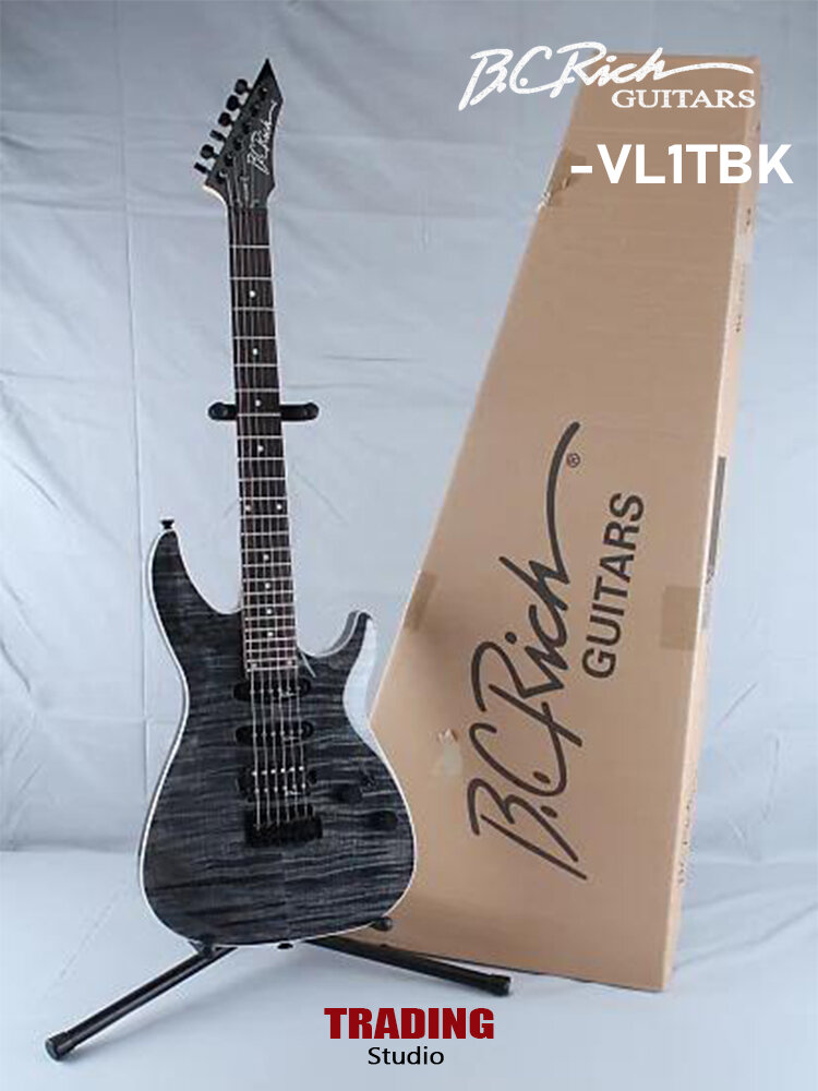 BC Rich VL1TBK 6-струнная электрогитара с конфигурацией звукоснимателей S-H-S