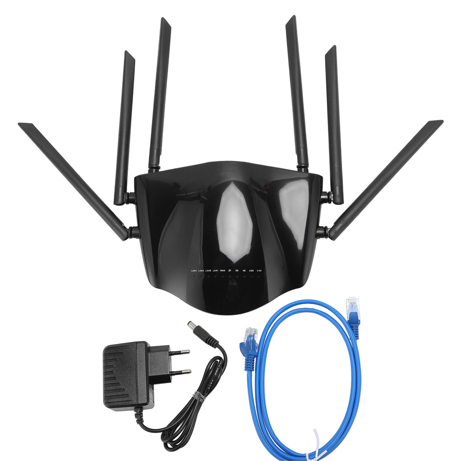 Беспроводной маршрутизатор CPE CP103 4G LTE с 6 антеннами, скоростью 1200 Мбит/с, слотом для SIM-карты, разблокировкой, мобильной точкой доступа Wi-Fi для дома, вилка европейского стандарта.