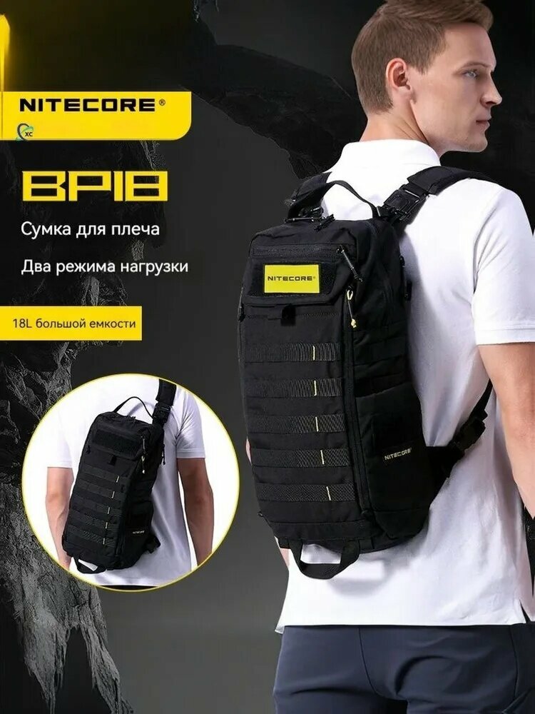 Nitecore BP18 тактический рюкзак 18л с MOLLE, водонепроницаемый для EDC и походов