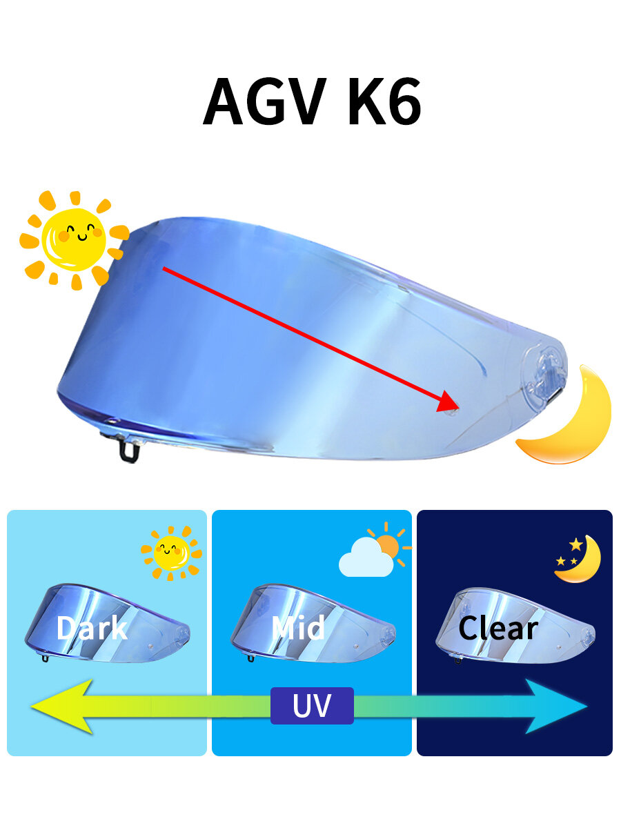 Используется для шлема AGV K6 очки экран щиток аксессуары для лобового стекла аксессуары