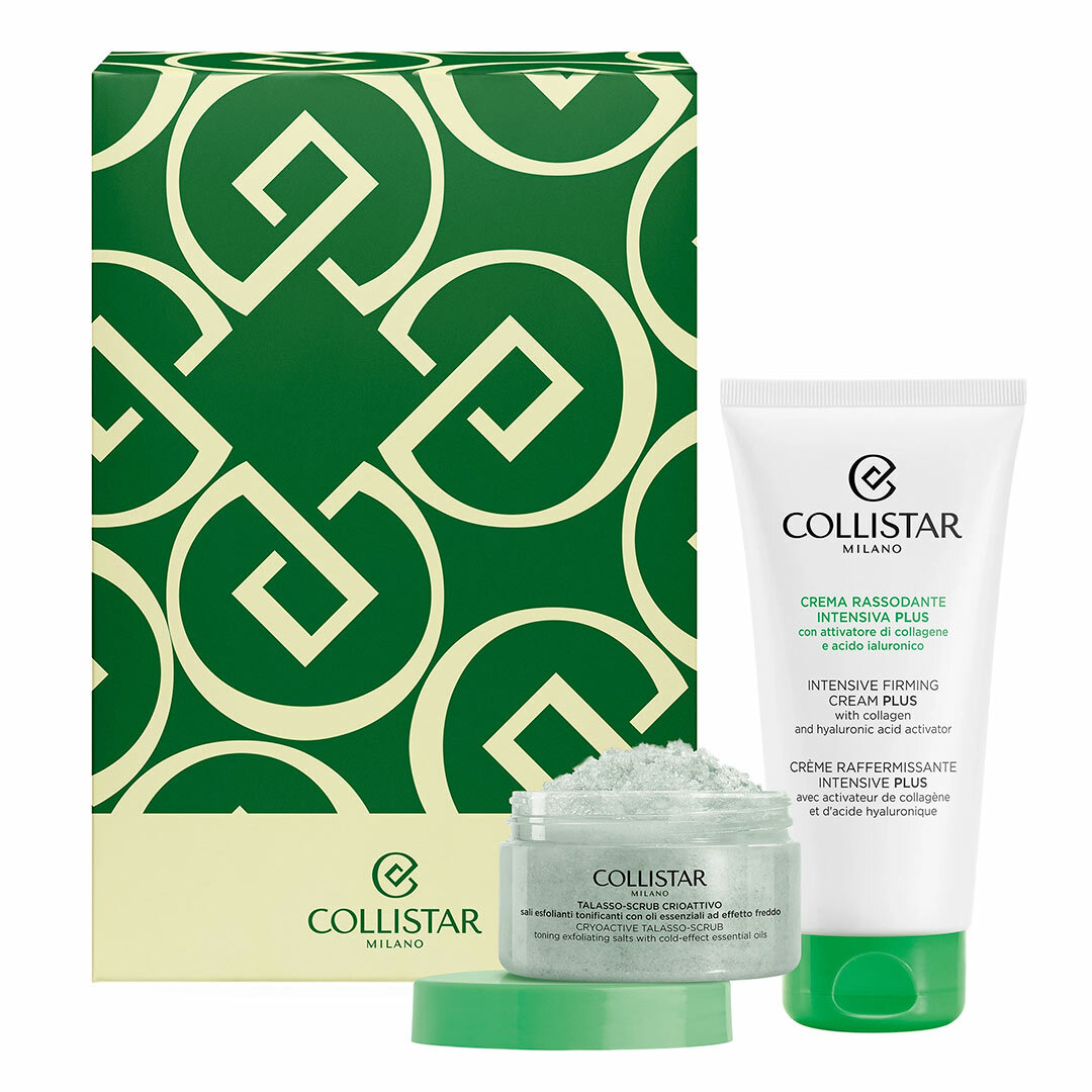 Набор Collistar - Intensive Firming Cream Plus Интенсивный укрепляющий крем для тела 175 мл + Талассо-криоактивный скраб 150 г
