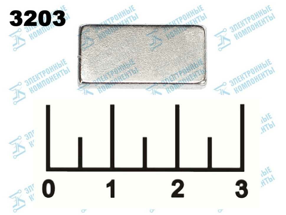 Магнит P 20*10*3 прямоугольник неодимовый (~3.2кг)