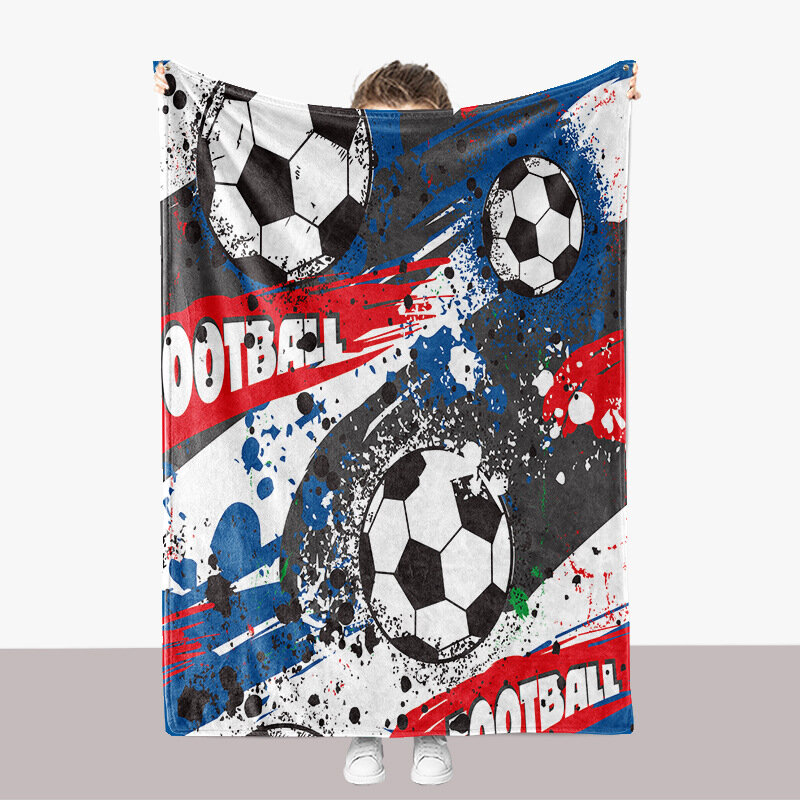 Плед флисовый детский с принтом мягкий и тёплый