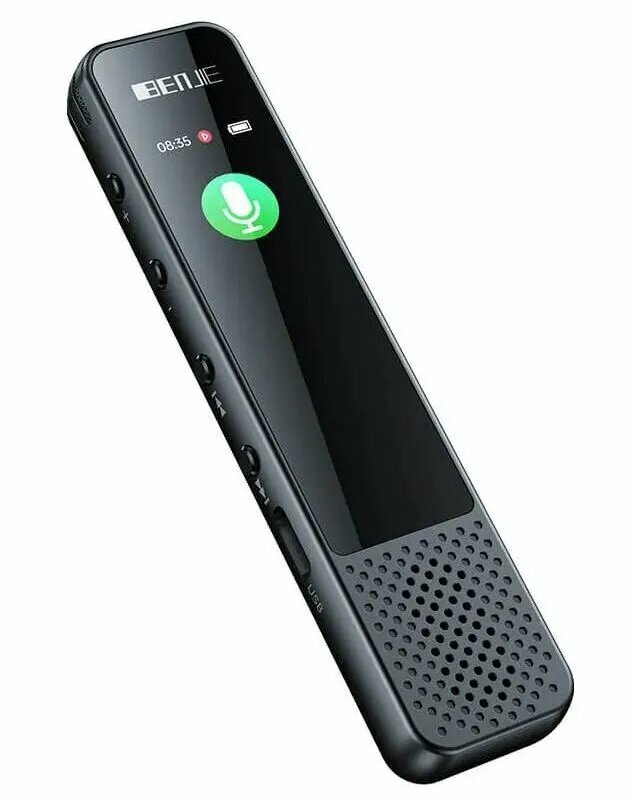 Цифровой мини диктофон с функцией записи телефонных разговоров и воспроизведением по Bluetooth