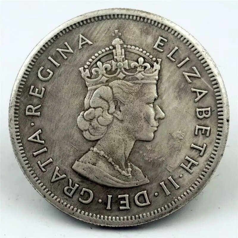 Памятная монета Бермудских островов 1959 года с изображением королевы