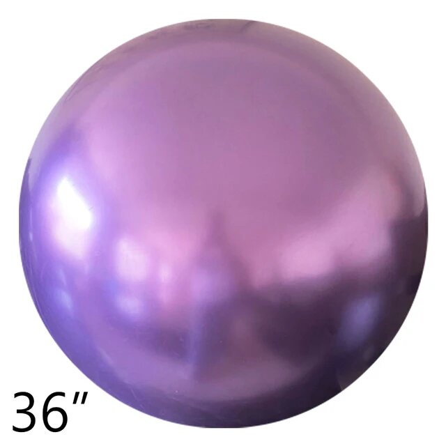 Большие 18-дюймовые и 36-дюймовые латексные металлические круглые шары для украшения свадеб, дней рождения, оптовая продажа золотых, серебряных, синих и хромированных шаров.