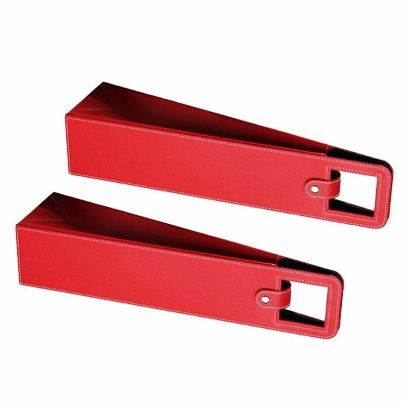 Упаковка из 2 предметов, кожаный пакет для упаковки красного вина-красный