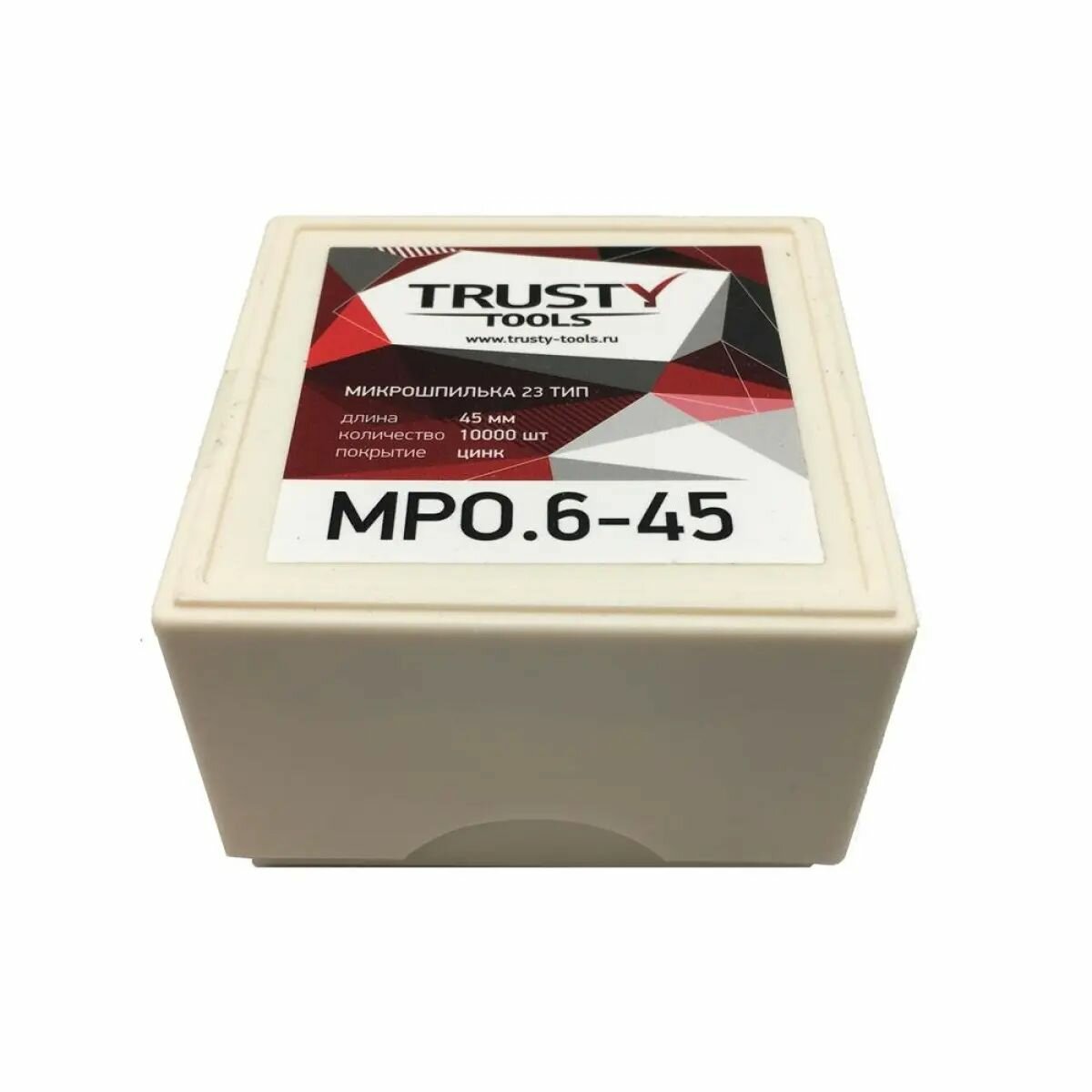 Микрошпилька 23ga 45 мм (10000 шт) Trusty-Tools