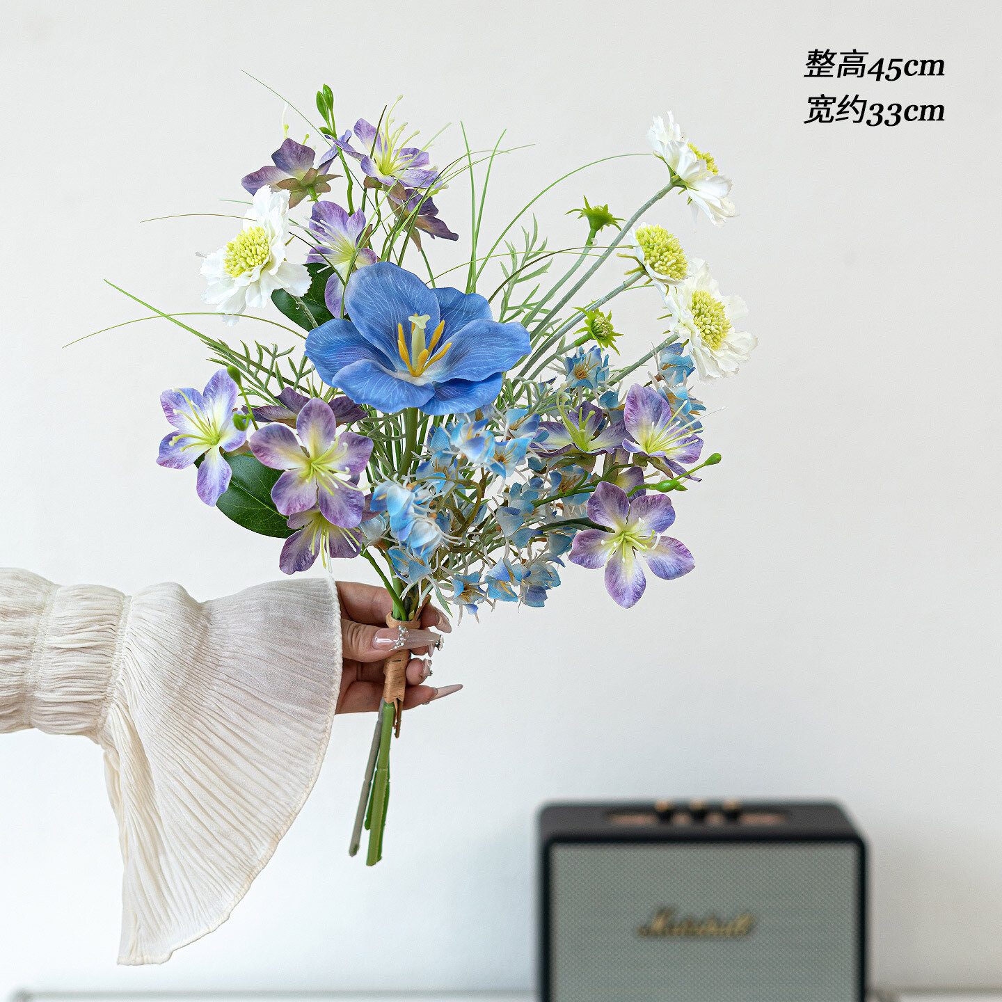 Свежий искусственный букет жасмина для декора гостиной, дизайн искусственных цветов, декоративная цветочная композиция для стола