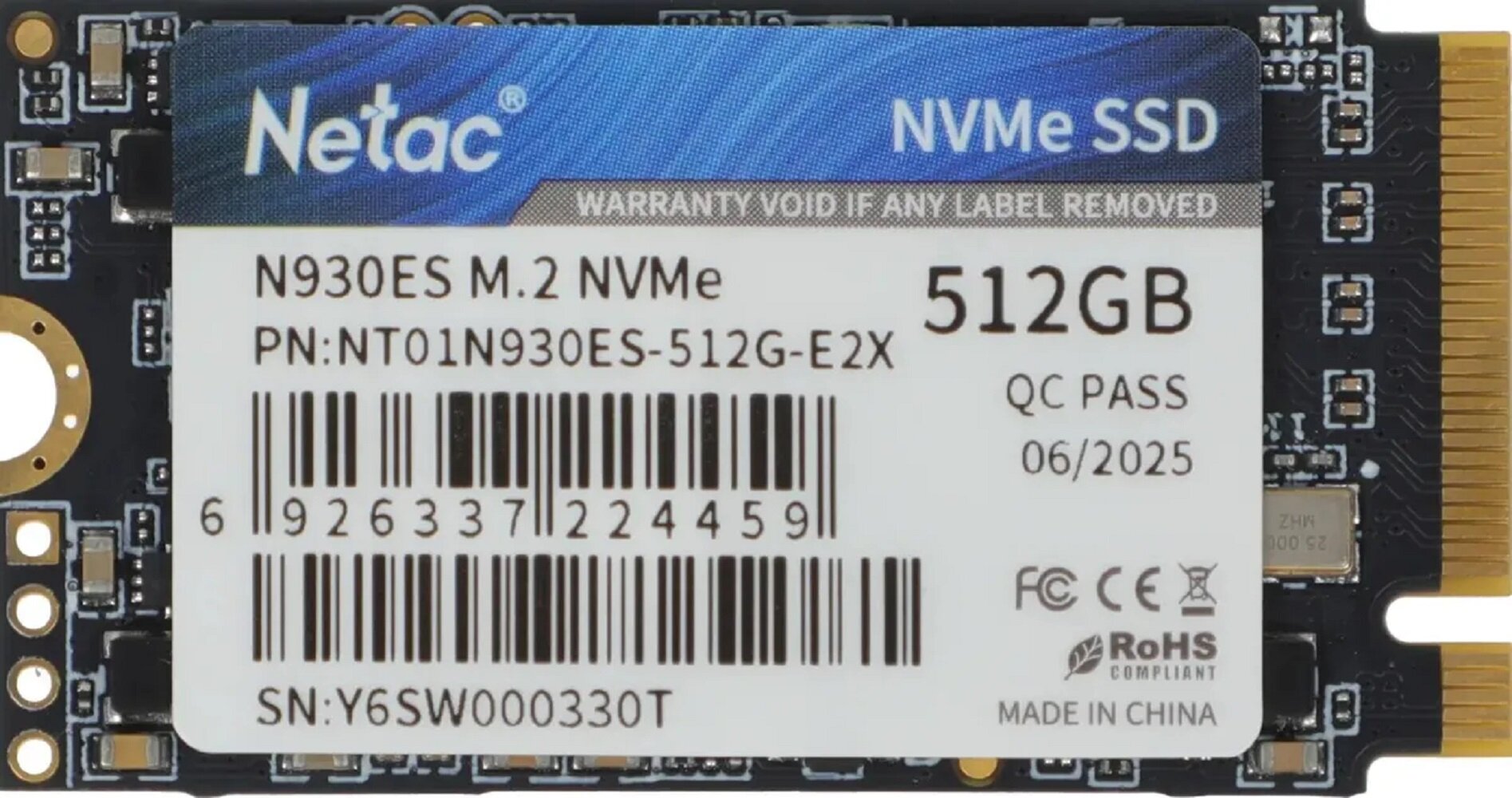SSD жесткий диск NETAC N930ES 512GB NT01N930ES-512G-E2X