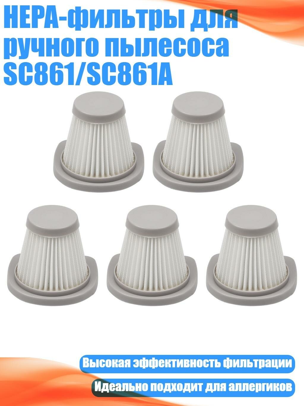 HEPA-фильтры для ручного пылесоса SC861/SC861A, A
