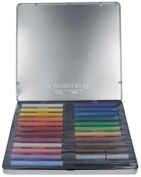 CRETACOLOR Pastel Carre 24 цвета сухая пастель в металлической упаковке CC480