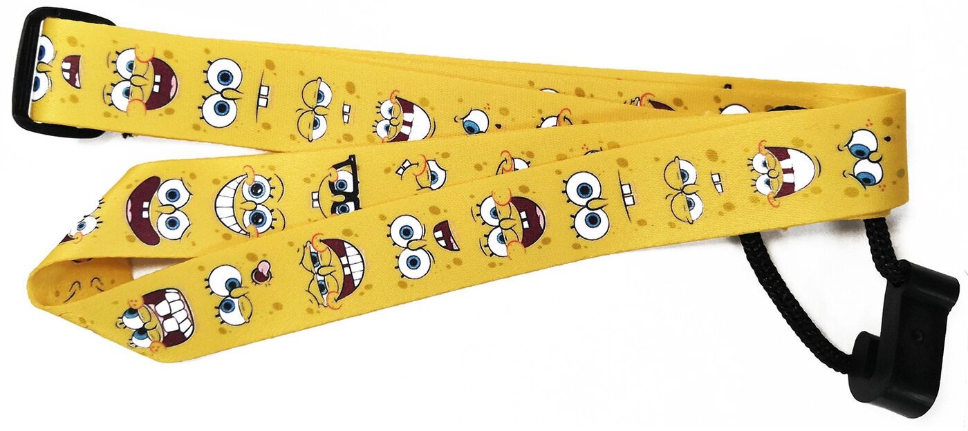 Ремень для классической гитары и укулеле, Губка Боб желтый