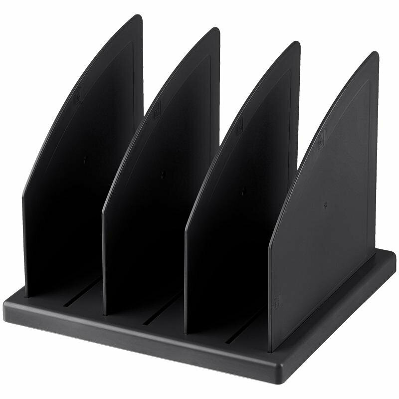 Лоток вертикальный для бумаг Attache сортер 3 отделения сборный черный, 1831970