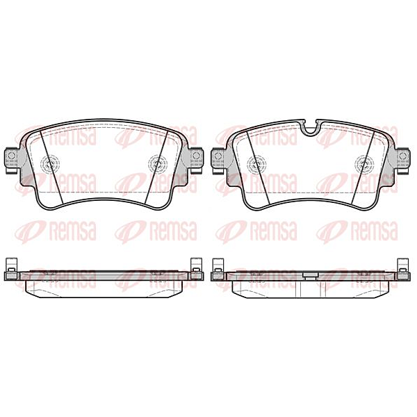 REMSA 1669.08 1669 08 колодки дисковые задние\ Audi (Ауди) q7 (4m) 15