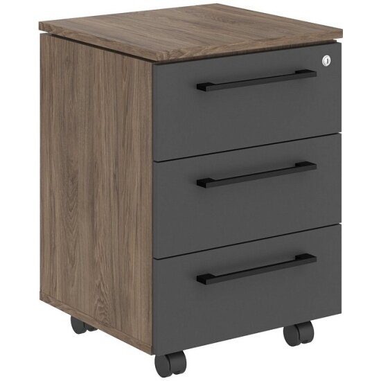 Тумба мобильная Skyland MMC-3D. A Антрацит/Кария Пальмира 465х452х652 MORRIS TREND