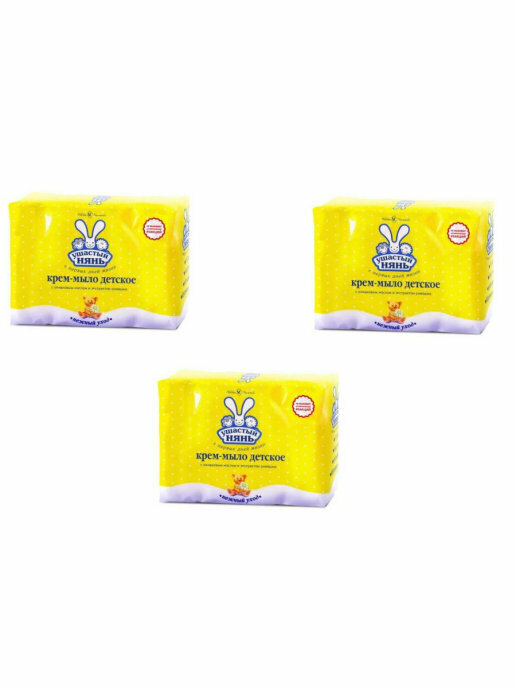 Ушастый Нянь крем-мыло с ромашкой 4*100 гр, 3 уп