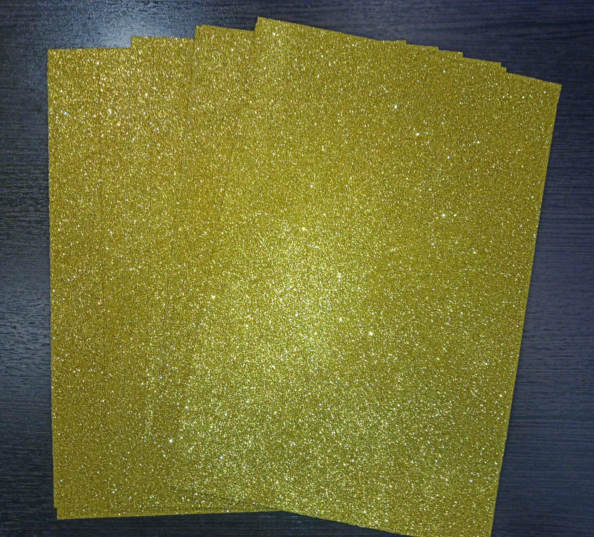 Фоамиран 20х30, 2мм, 10 листов, золото