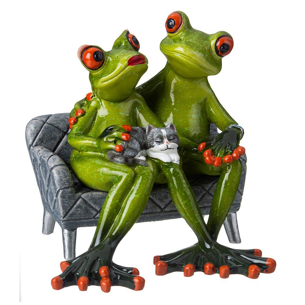 Фигурка декоративная "Лягушки" 13,2х12,8х12,5 см
