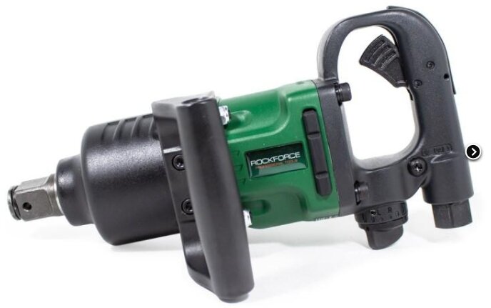 Пневмогайковерт ROCKFORCE RF-RP7463 2000Hм, 1" ударный с коротким валом, реверсом и регулировкой усилия (6000 об/мин, 6.3bar,320 л/мин, 7.8кг)