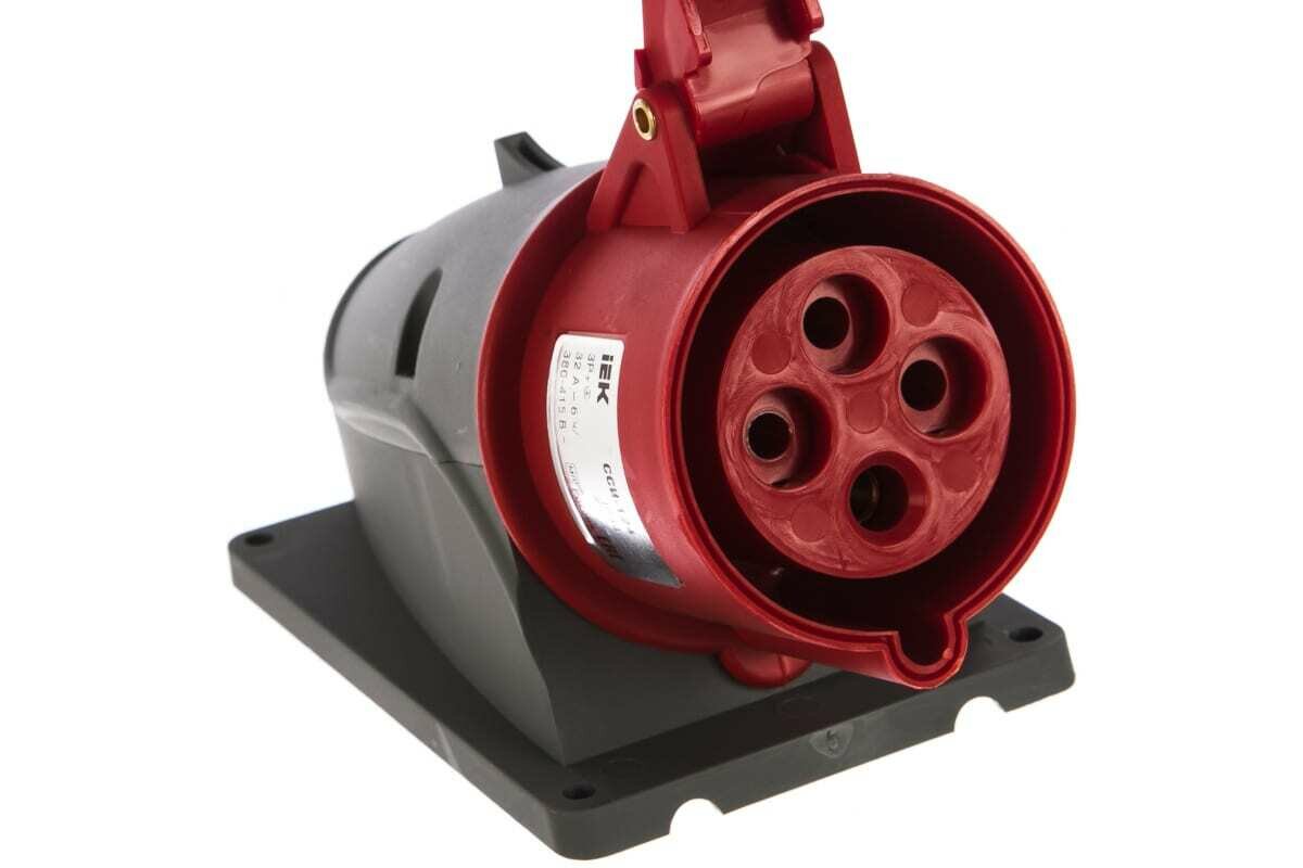 Розетка стационарная ССИ-124 32А-6ч/380-415В 3Р+РЕ IP44 MAGNUM ИЭК