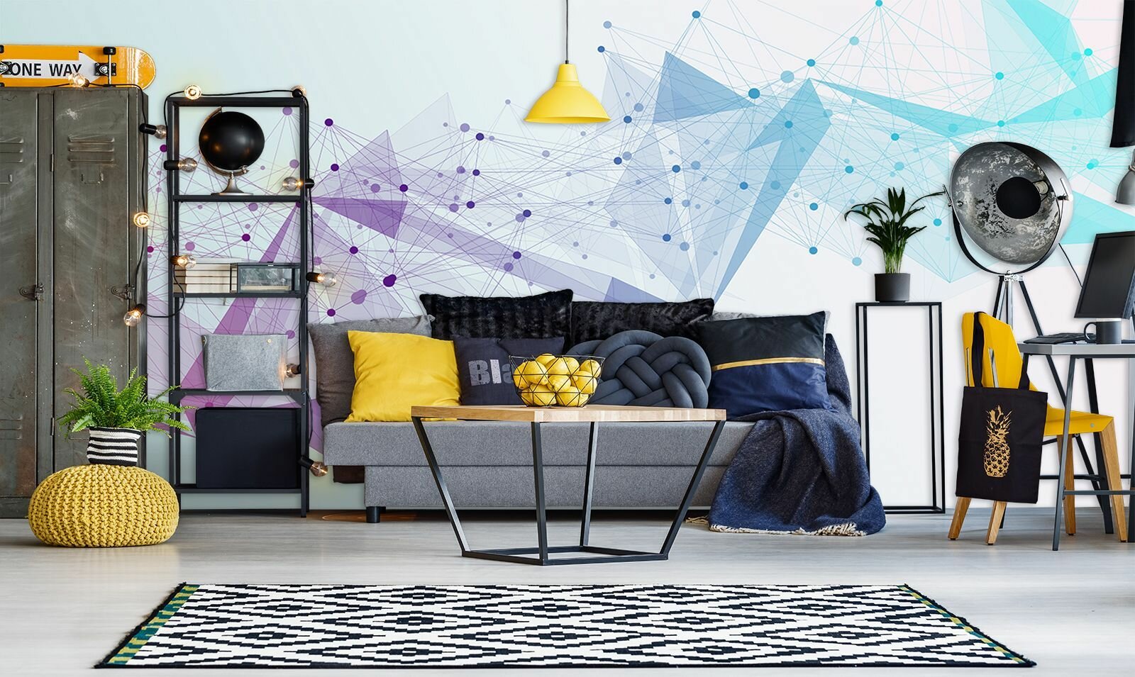 Фотообои 3d на стену флизелиновые Luxury Walls AM11806 Геометрия 600х270 см