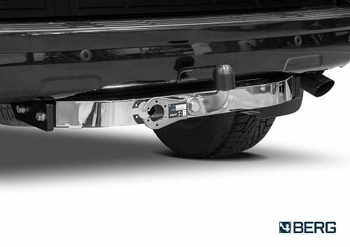 Фаркоп BERG Toyota Land Cruiser Prado 120/150, 2002- (кроме Black Onyx), шар F, с нерж. накладкой, 1500/75 кг.