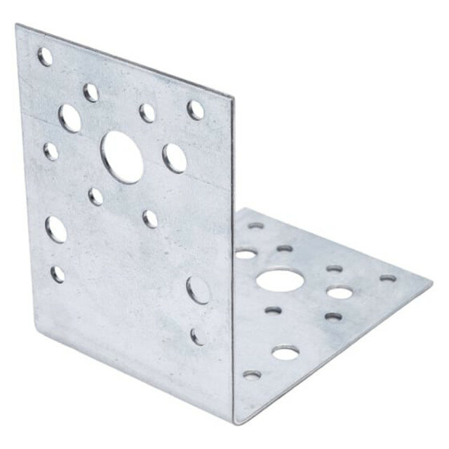Уголок крепежный Г-образный 90x90x65 мм стальной для монтажа и крепления конструкций