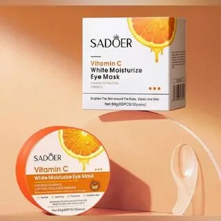 SADOER Гидрогелевые патчи для под глаз с витамином С и коллагеном, от отёков и темных кругов 60 шт.