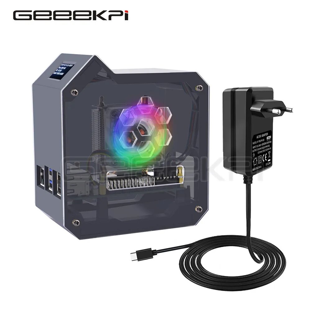 GeeekPi Raspberry Pi 5 Мини-башня Power Supply Case — фото 1