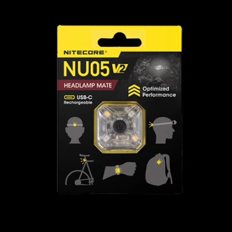 NITECORE NU05 V2 налобный фонарь белый/красный свет NU05 V2